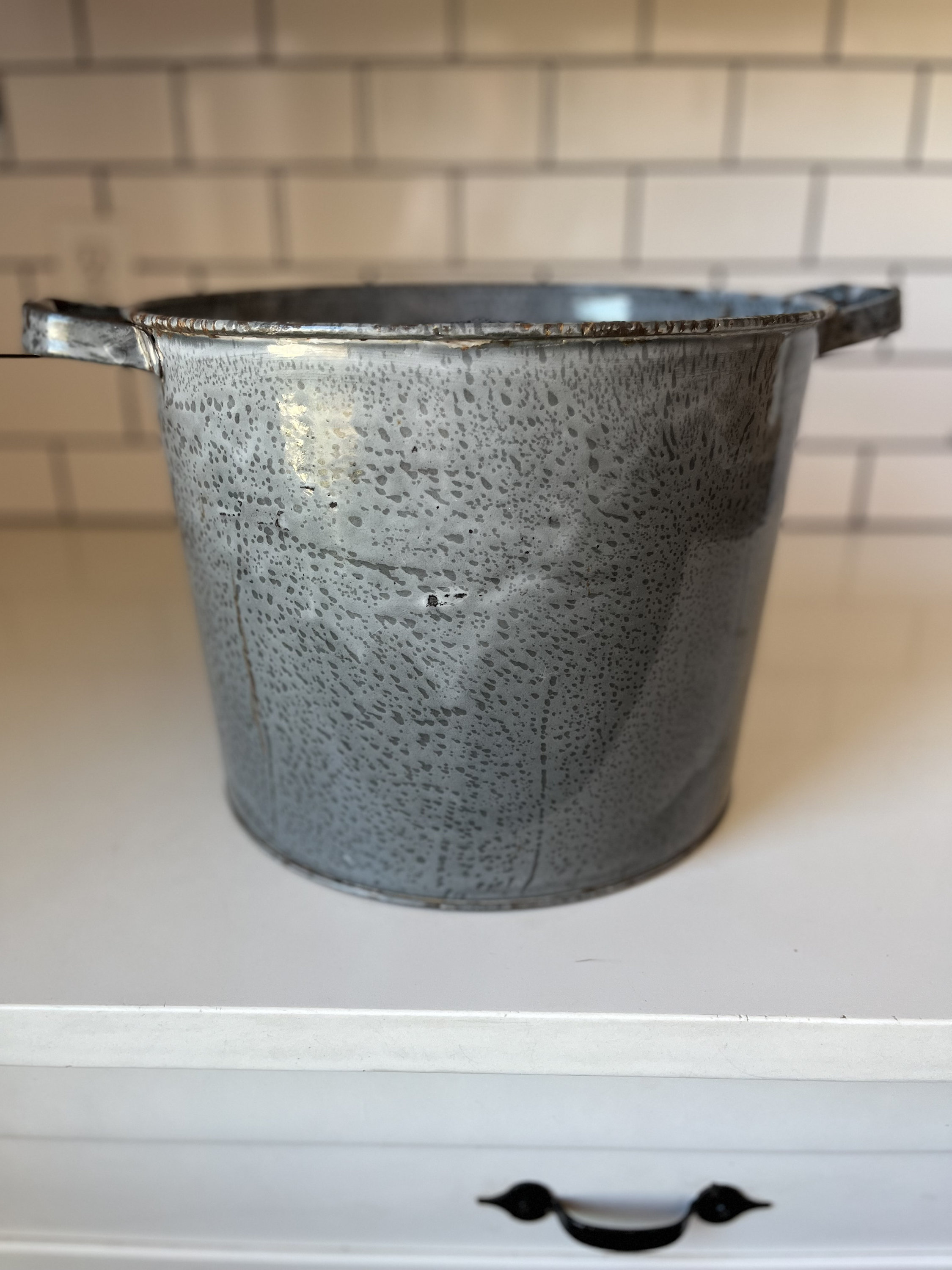 Large Handsome Graniteware Grey Lobster Pot - Etsy