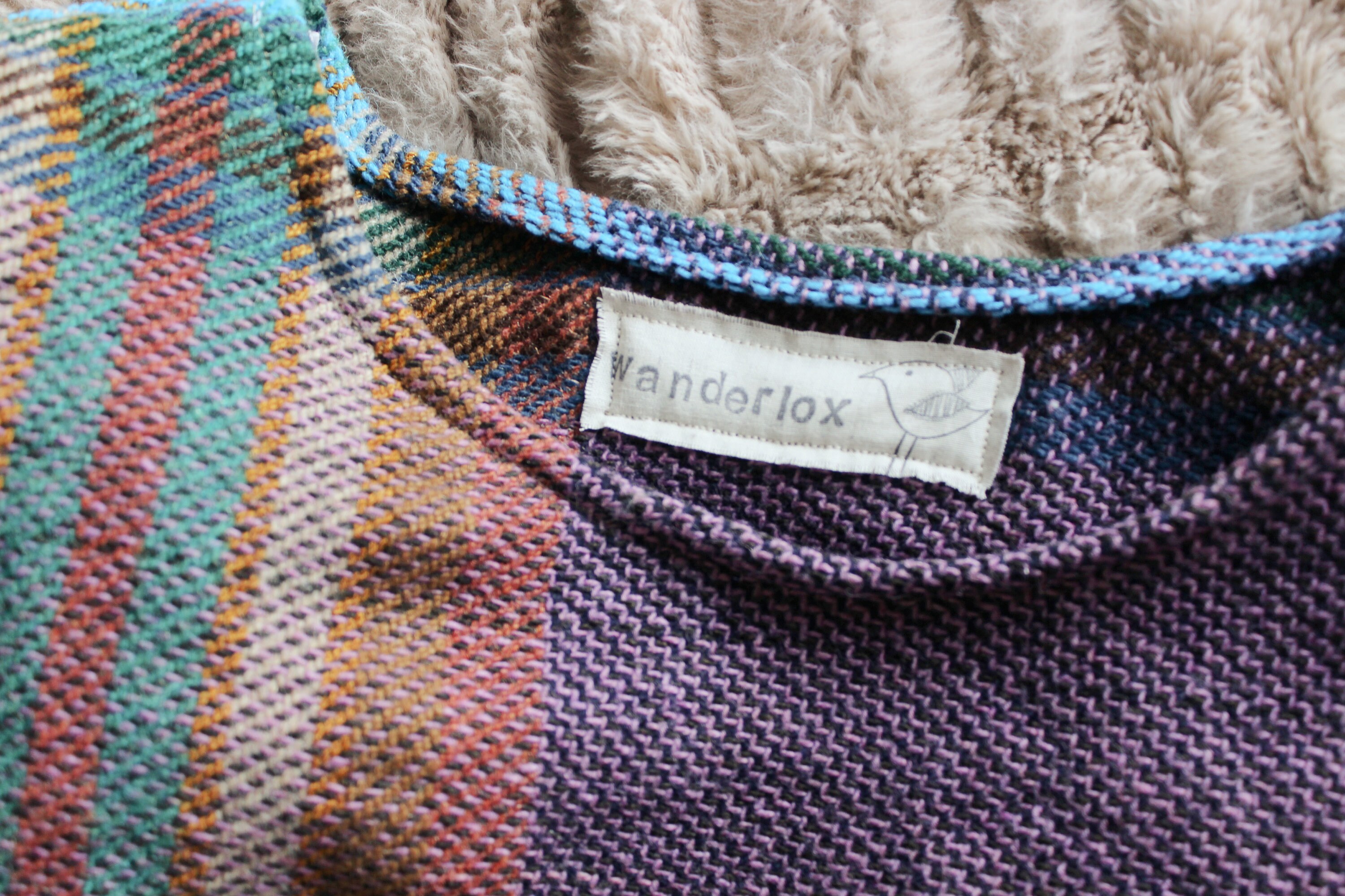 Wool Plaid Vest Handmade Cropped Purple Plaid Pullover, Boxy Oversized ...