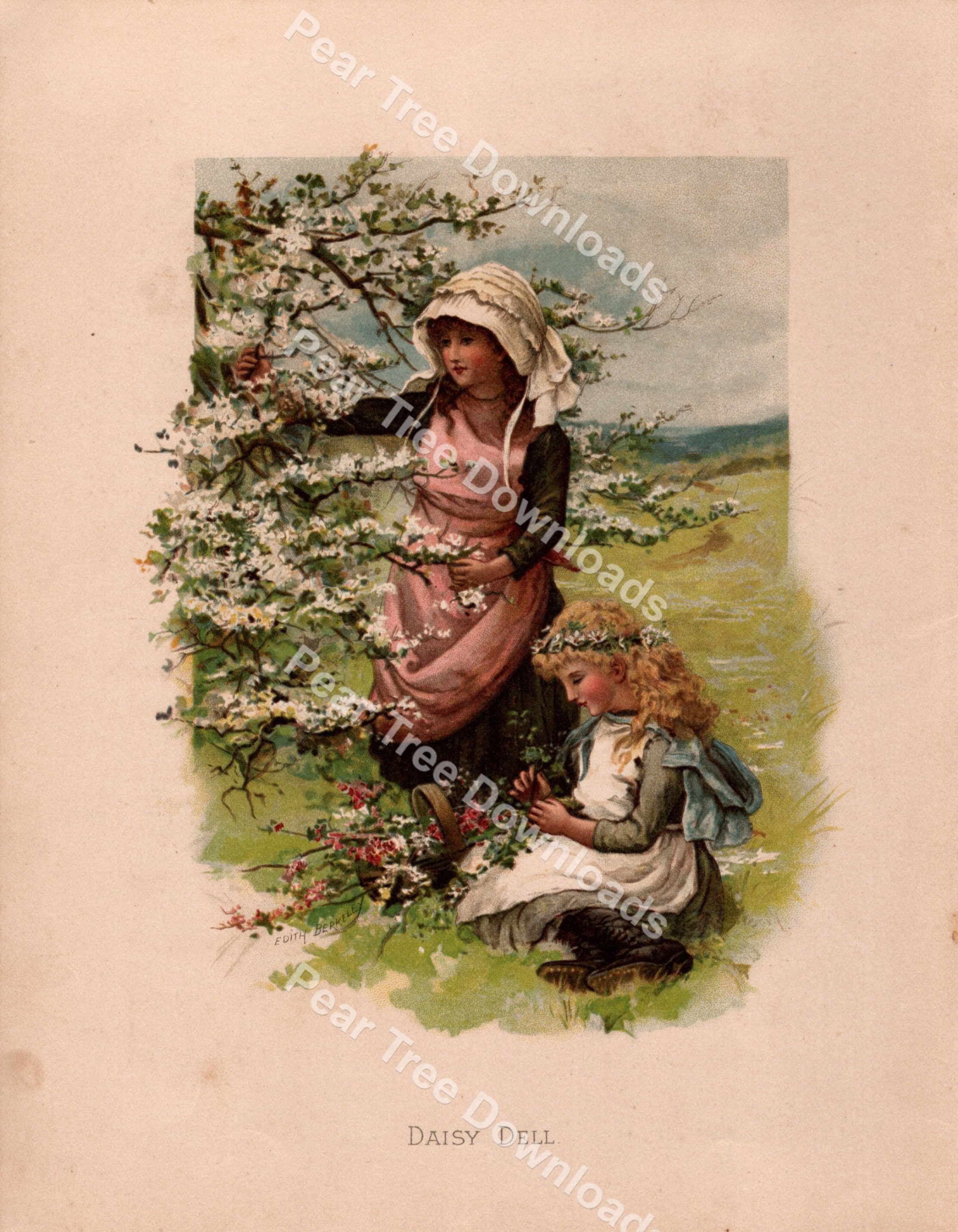 VICTORIAN CHILDREN Rare 1889 Prints Bundle of 7 Instant Downloads Craft ...