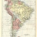 SOUTH AMERICA Rare 1886 Antique Digital Large Map - Printable Vintage ...