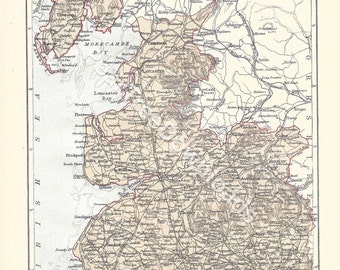 Vintage British Empire Map 1910 Old Colonies of England - Etsy