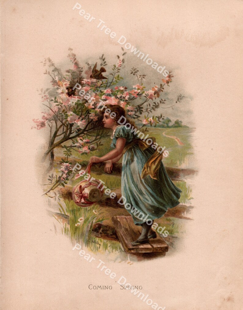 VICTORIAN CHILDREN Rare 1889 Prints Bundle of 7 Instant Downloads Craft ...