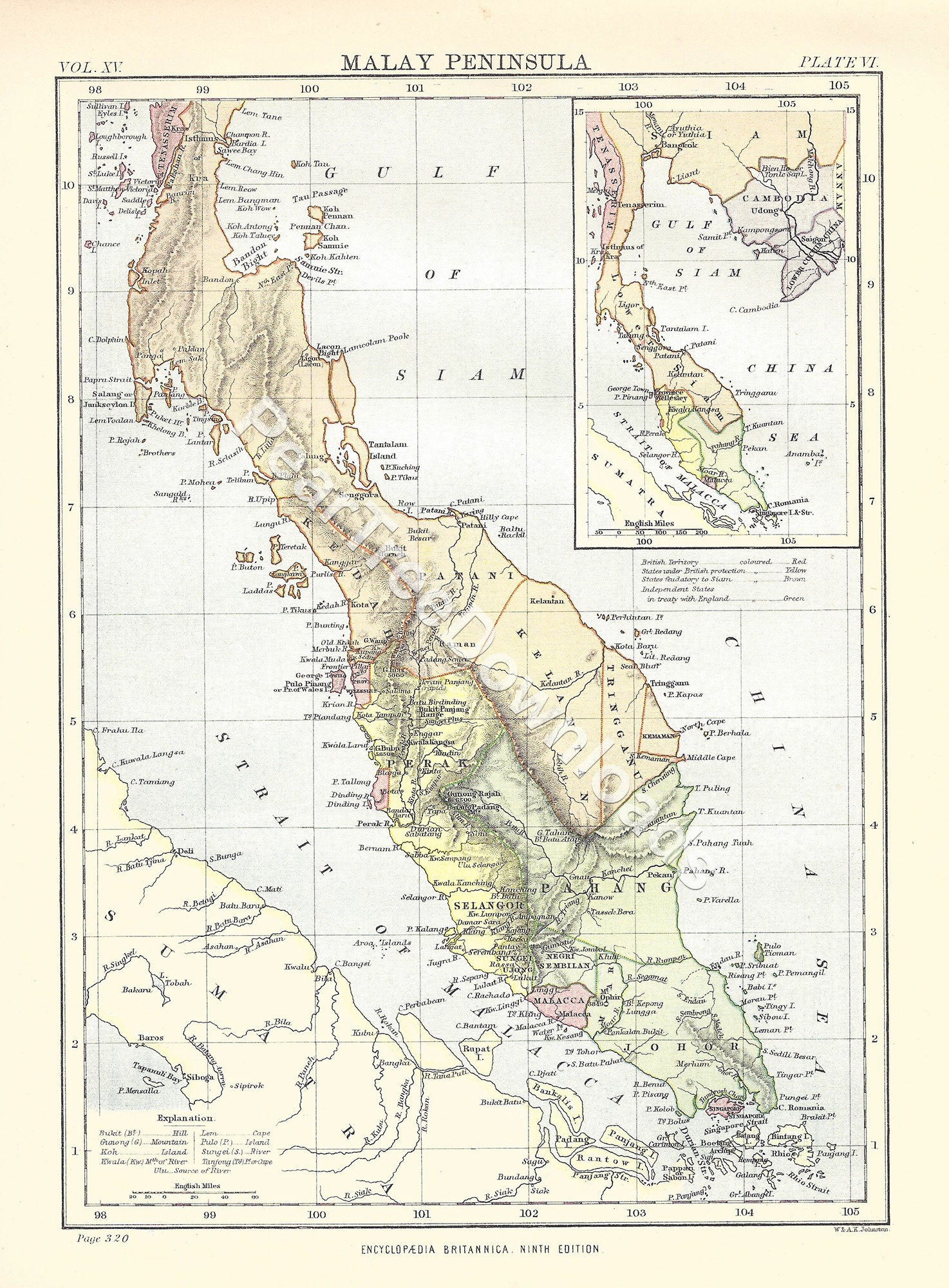 Malay Peninsula Map