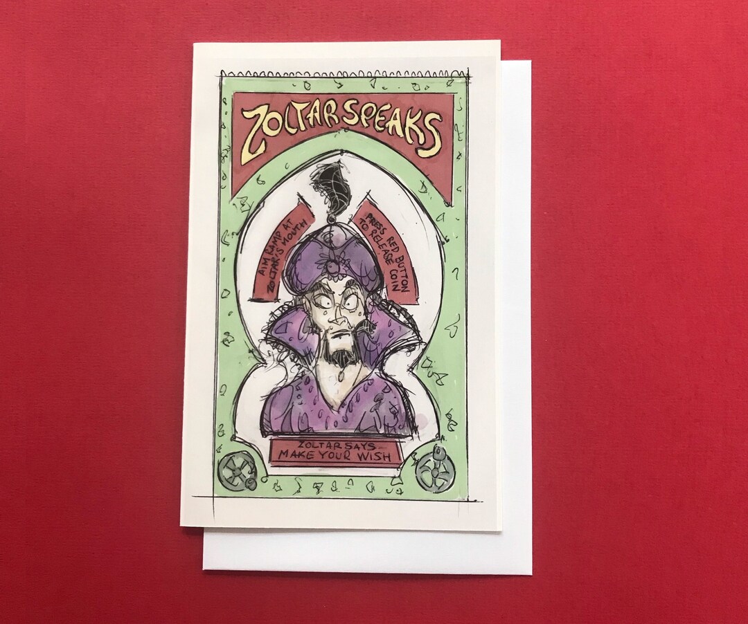 Zoltar Speaks BIG Movie Illustration Birthday Card - Etsy
