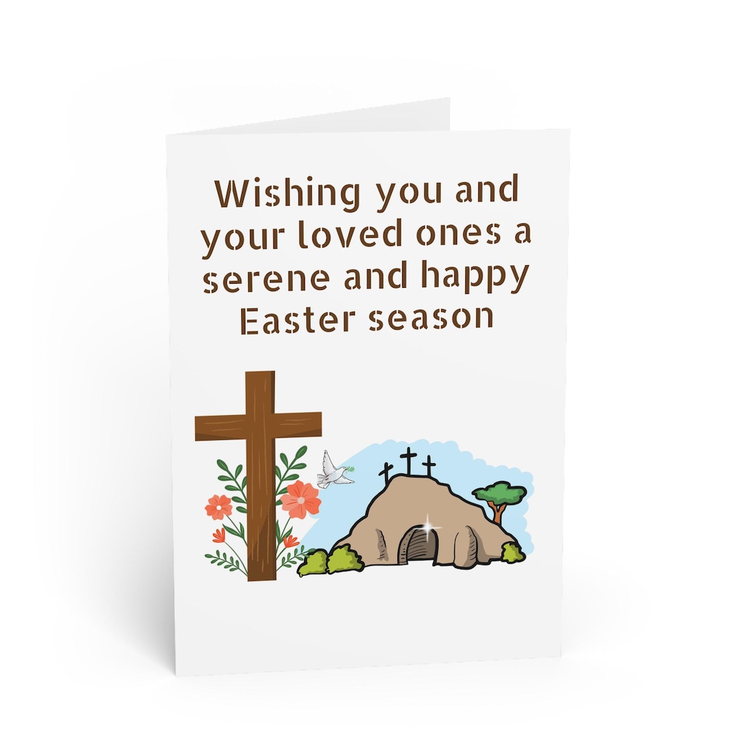 Religious Easter Card, Personalized Holy Holiday Greetings ...