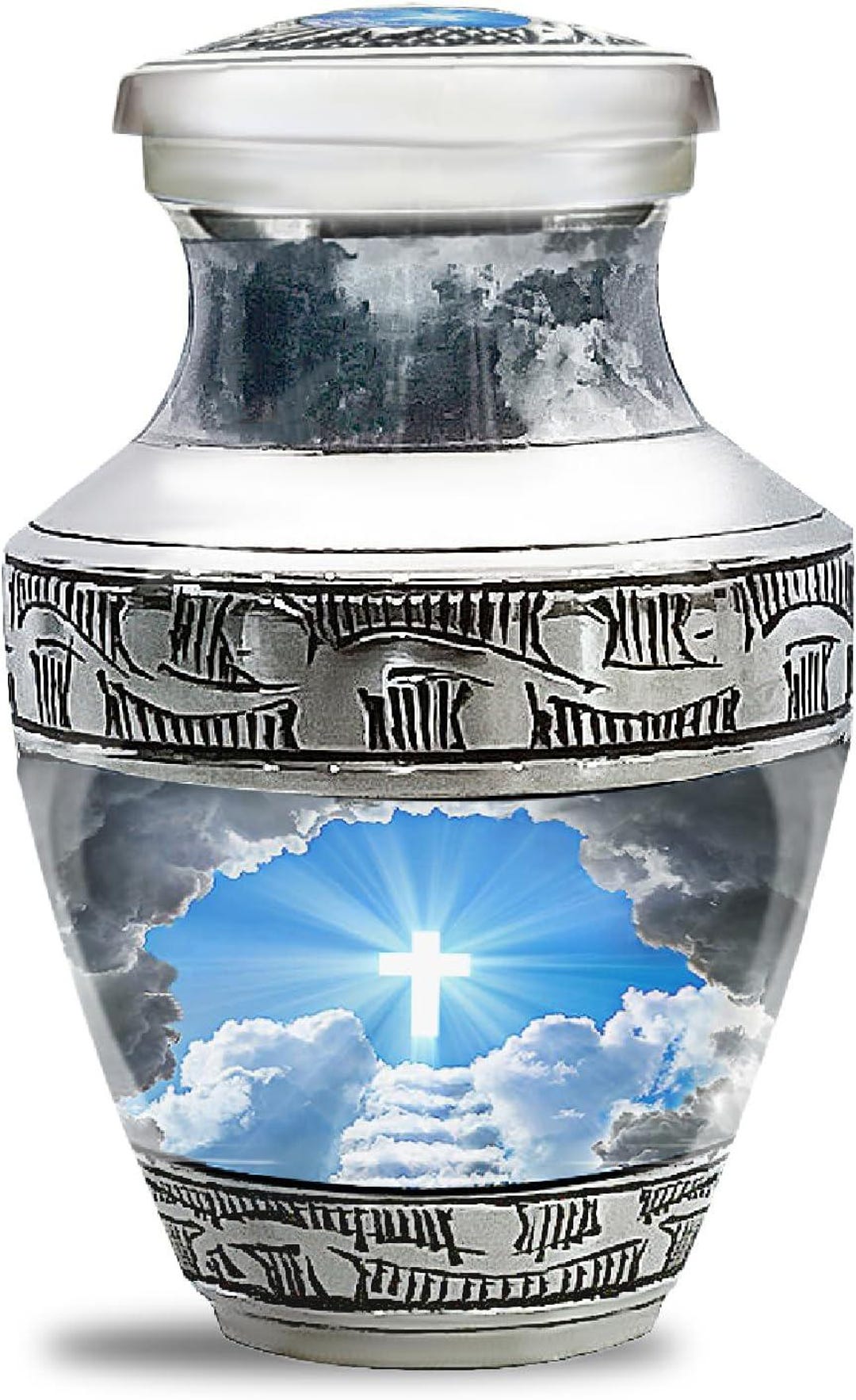 Stairway to Heaven Mini Cremation Urn: Cross Keepsake Urn - Etsy
