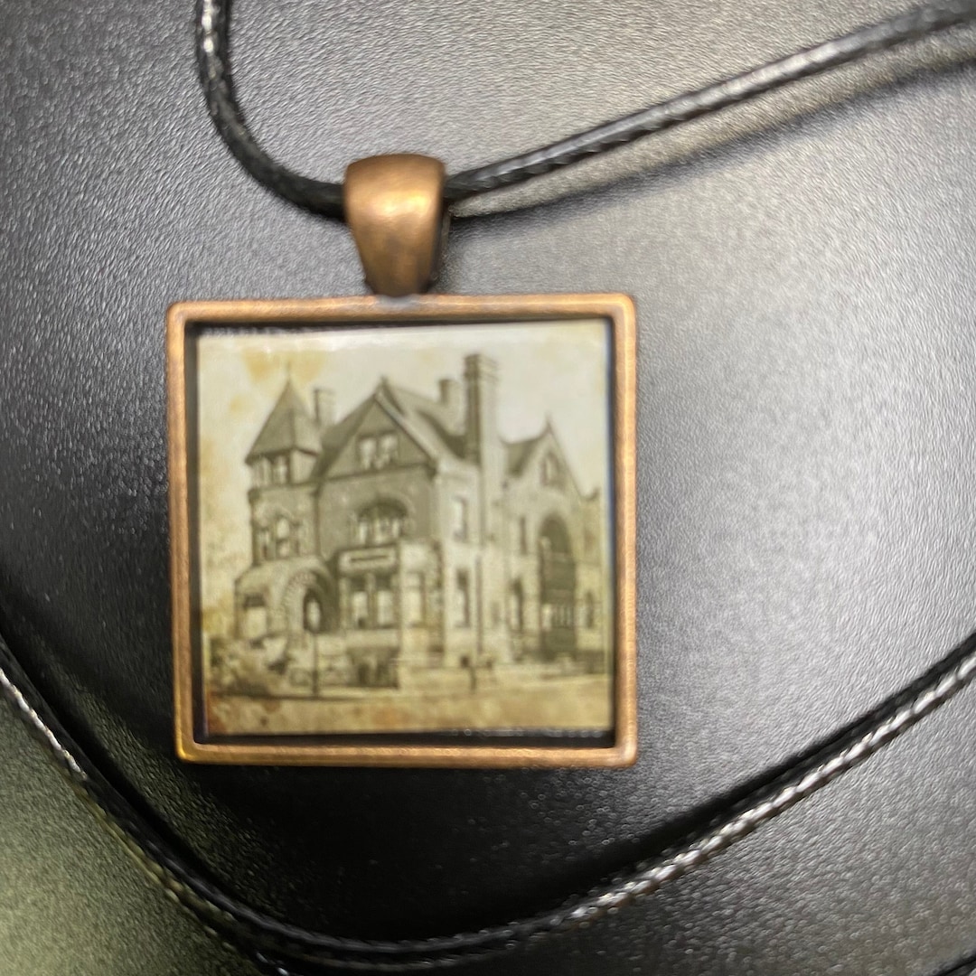 Victorian Morgue Illustration Necklace - Etsy