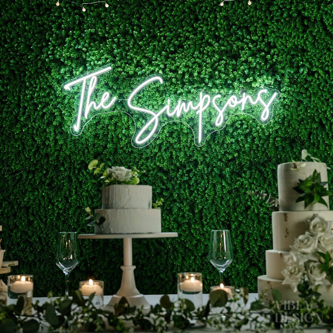 Wedding Neon Sign for Reception, Neon Sign Custom Name, Custom Neon ...