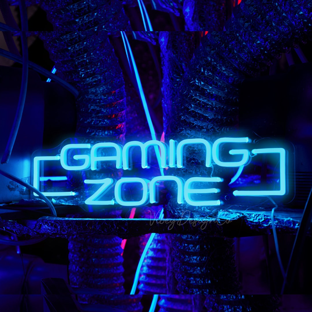 Game Zone Neon Sign / Custom Neon Sign / Battery Operated Neon Sign ...