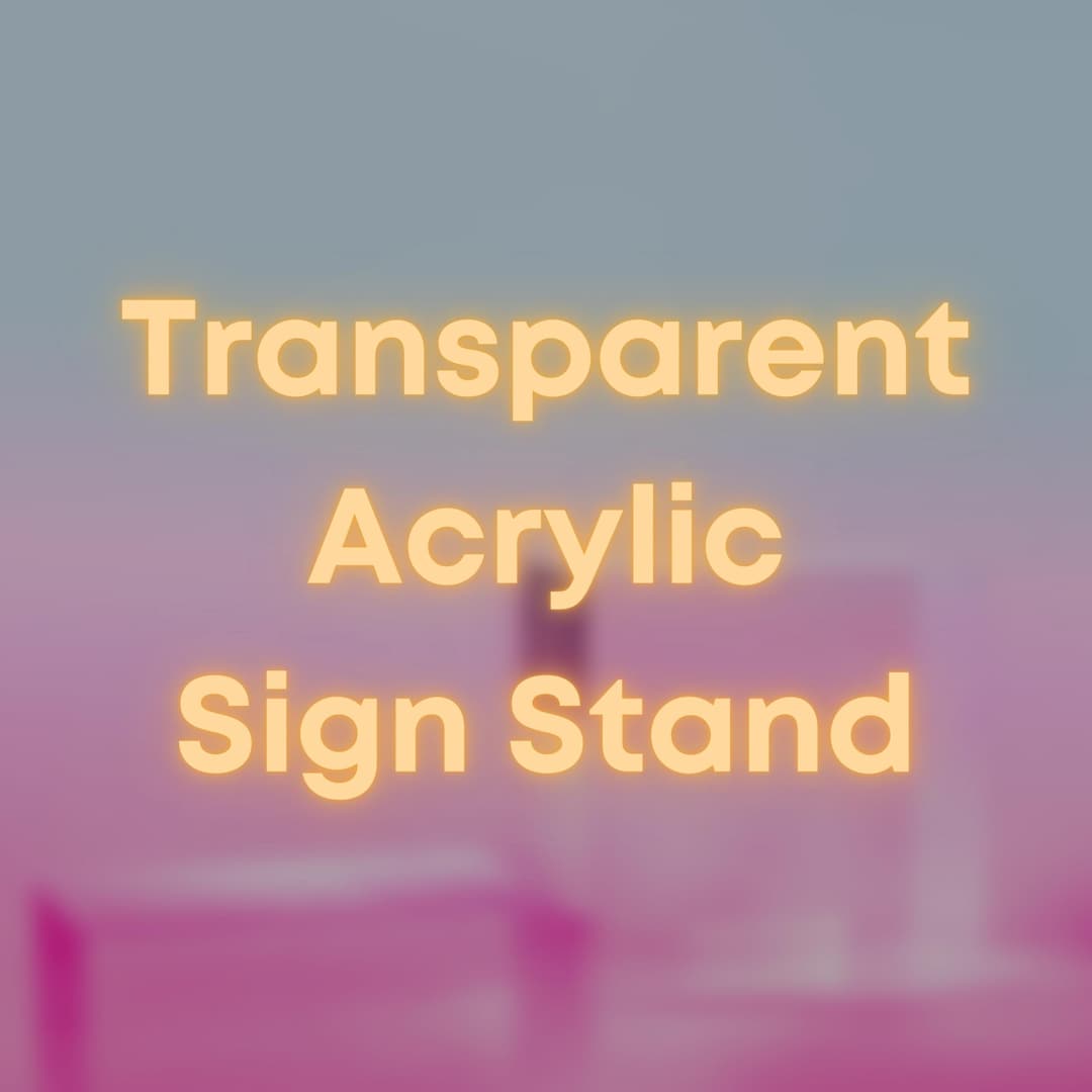 Transparent Acrylic Stand for Neon Signs - Etsy