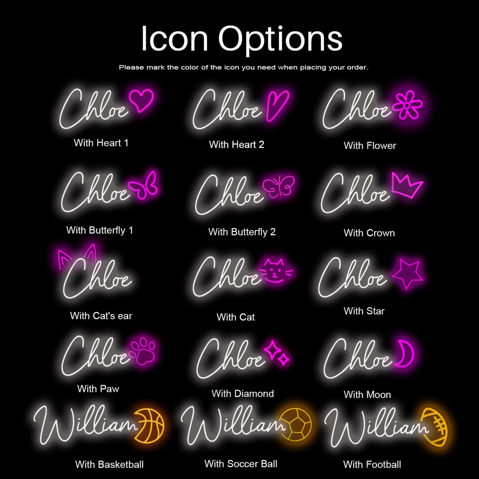 Personalized Neon Name Sign | Custom Kids Room Light | Nursery Wall ...