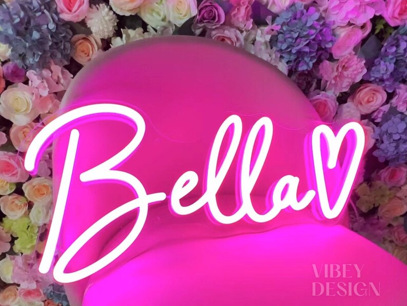 Custom Neon Sign Name for Kids Bedroom Neon Sign Led Light - Etsy UK