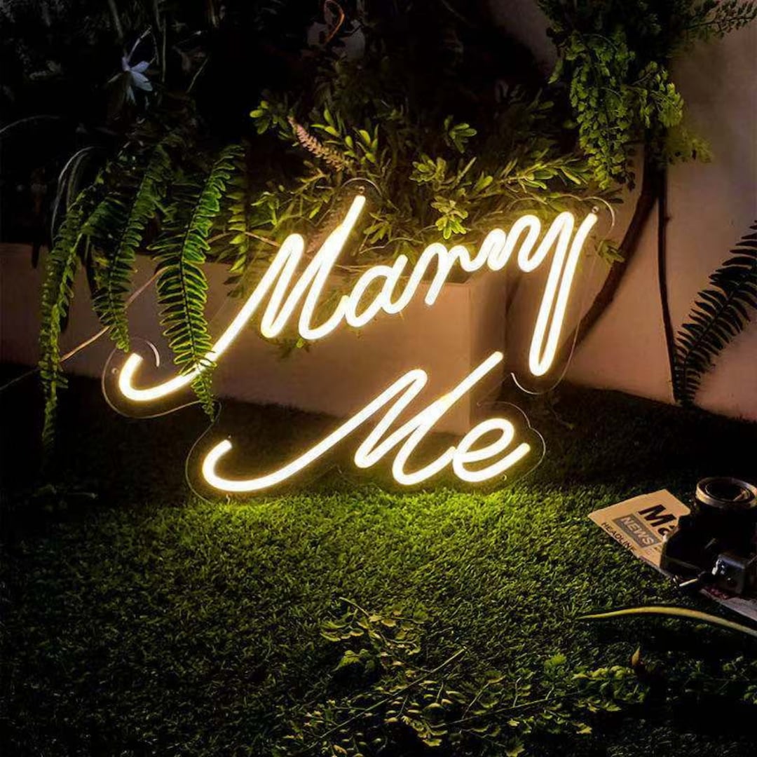 Marry Me Neon Sign,custom Neon Sign Wedding, Custom Neon Sign,neon ...