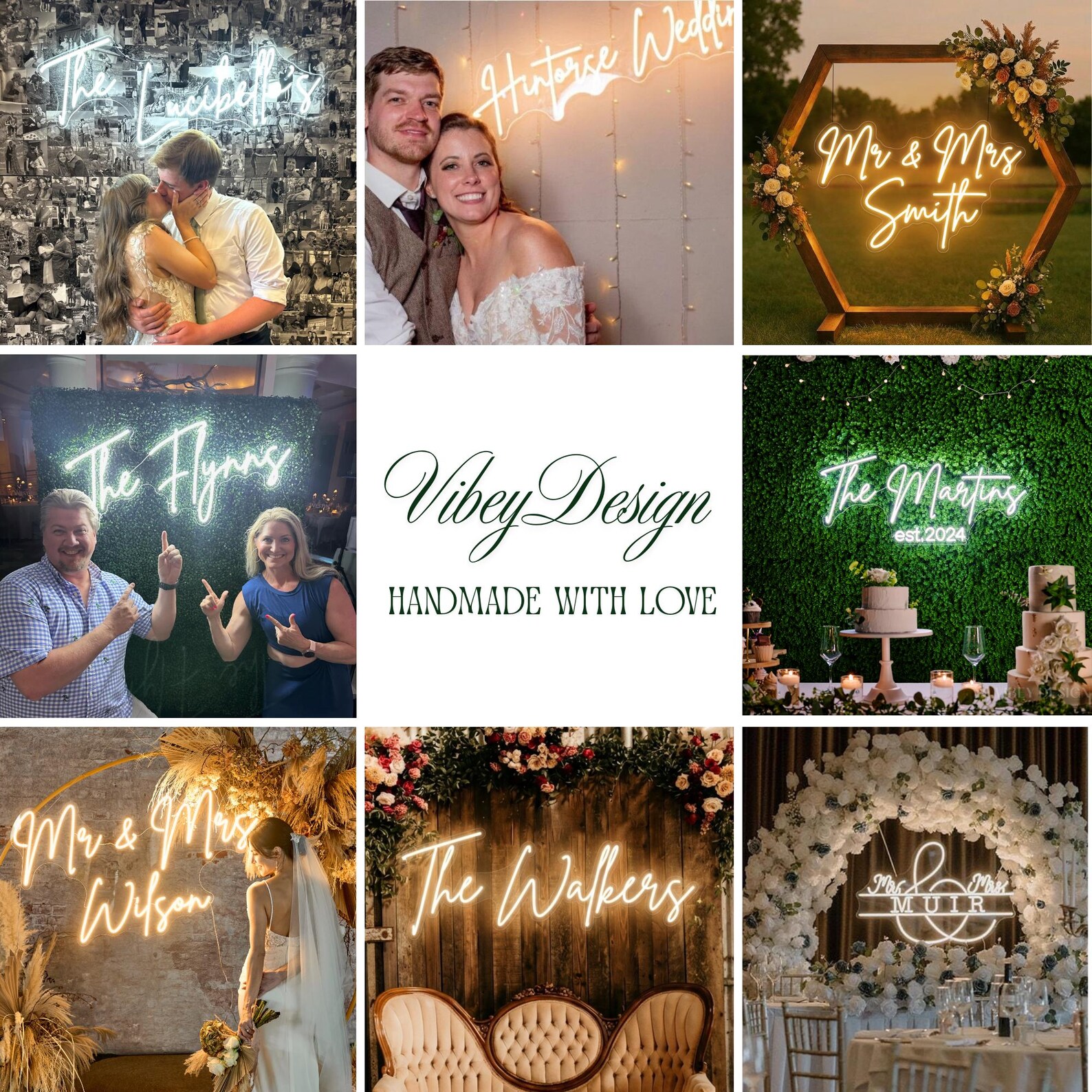 Custom Neon Sign for Wedding, Battery Operated Upgrade Available ...