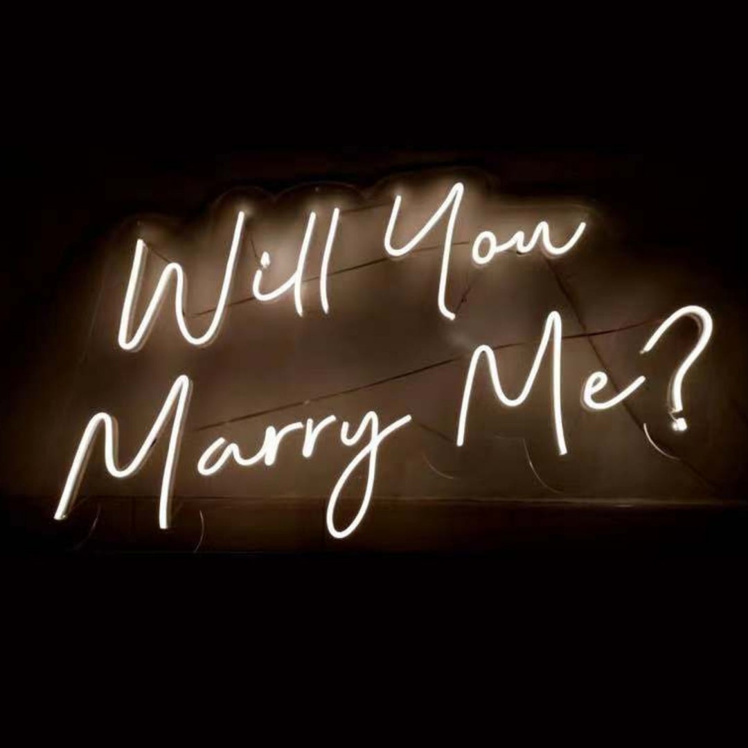Will You Marry Me Proposal Neon Sign, Battery Powered Upgrade Available ...
