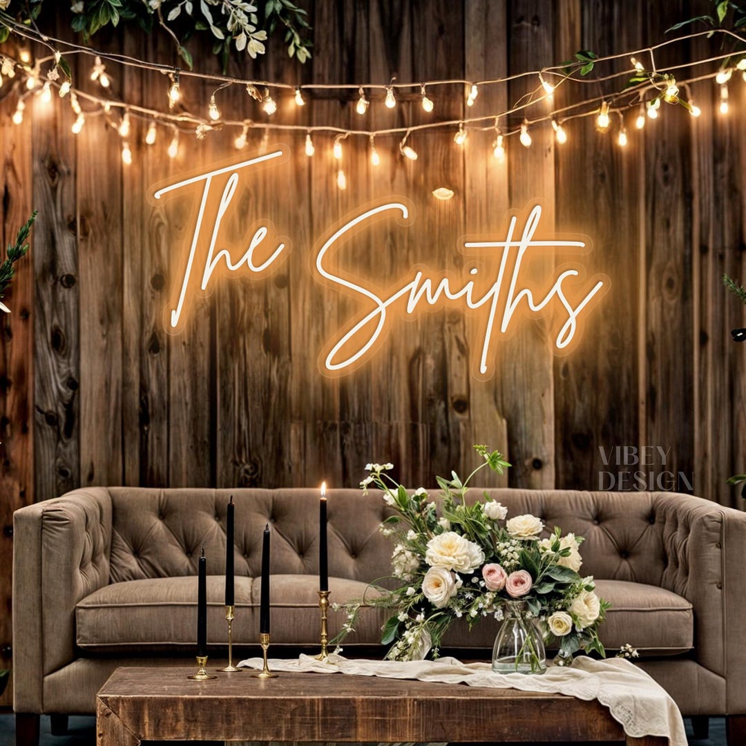 Custom Neon Sign for Wedding, Battery Operated Upgrade Available ...