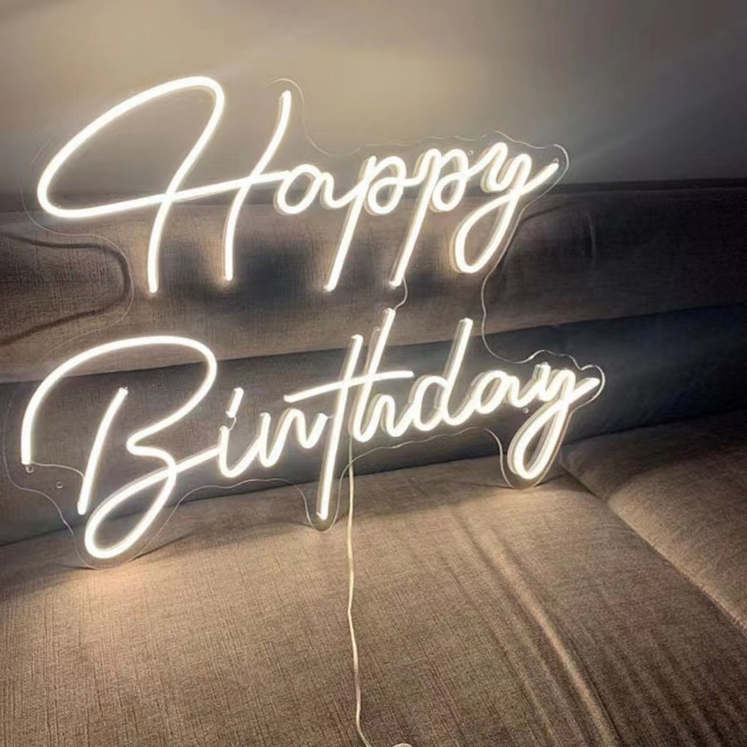 Happy Birthday Neon Sign,21st Birthday Sign ,21st Birthday Signs,custom ...