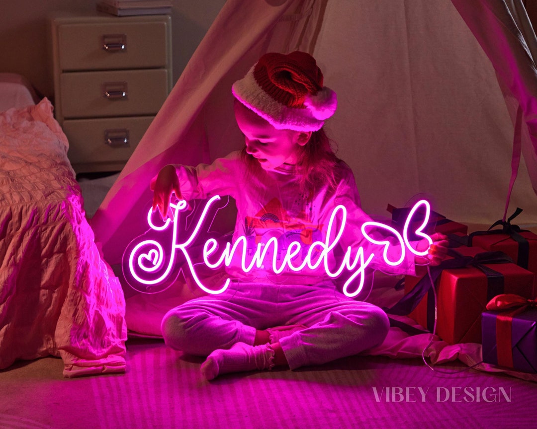 Custom Neon Sign Name for Kids Bedroom, Teenage Girls Gifts, Neon Sign ...