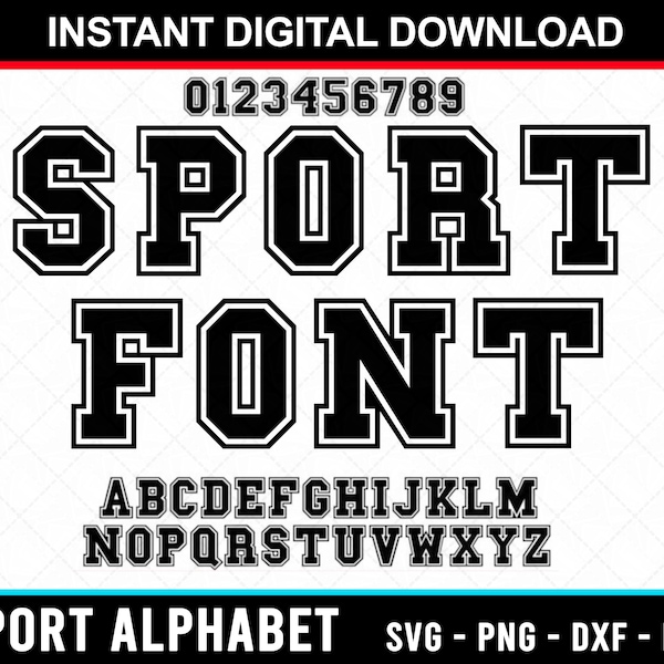 Basketball Font - Etsy