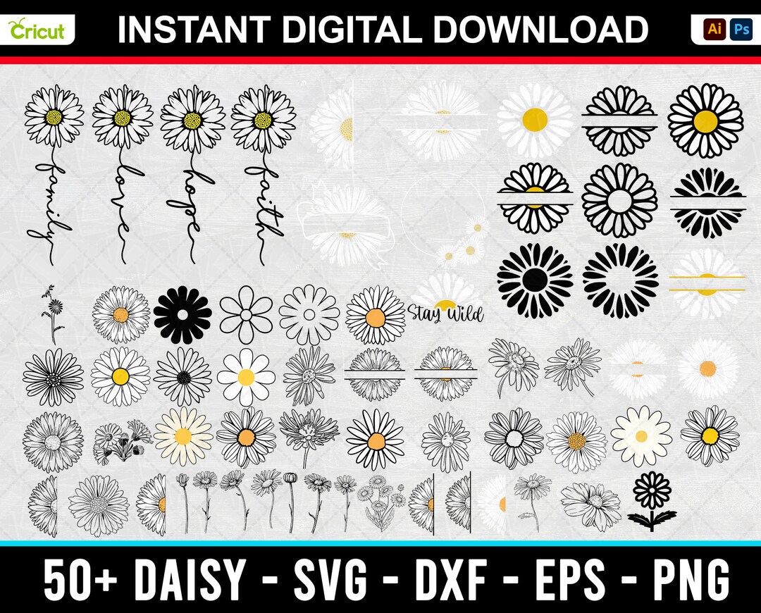 Daisy SVG Daisy Flower Clipart Daisy Svg Cut Files for - Etsy Australia