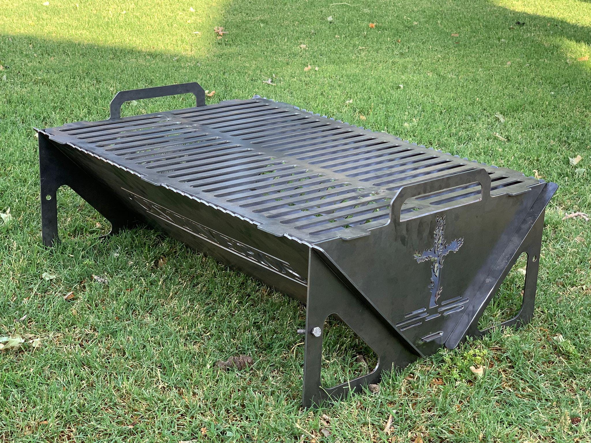 Personalized Fire Pit/ Grill - Etsy