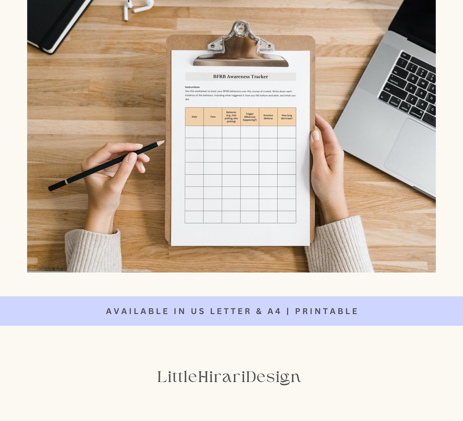 Body-focused Repetitive Behaviors Worksheets, Skin Picking Disorder ...