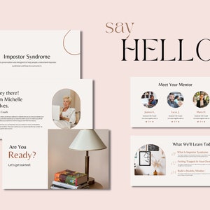 Overcome Impostor Syndrome Course Slide Presentation | Webinar Slide ...