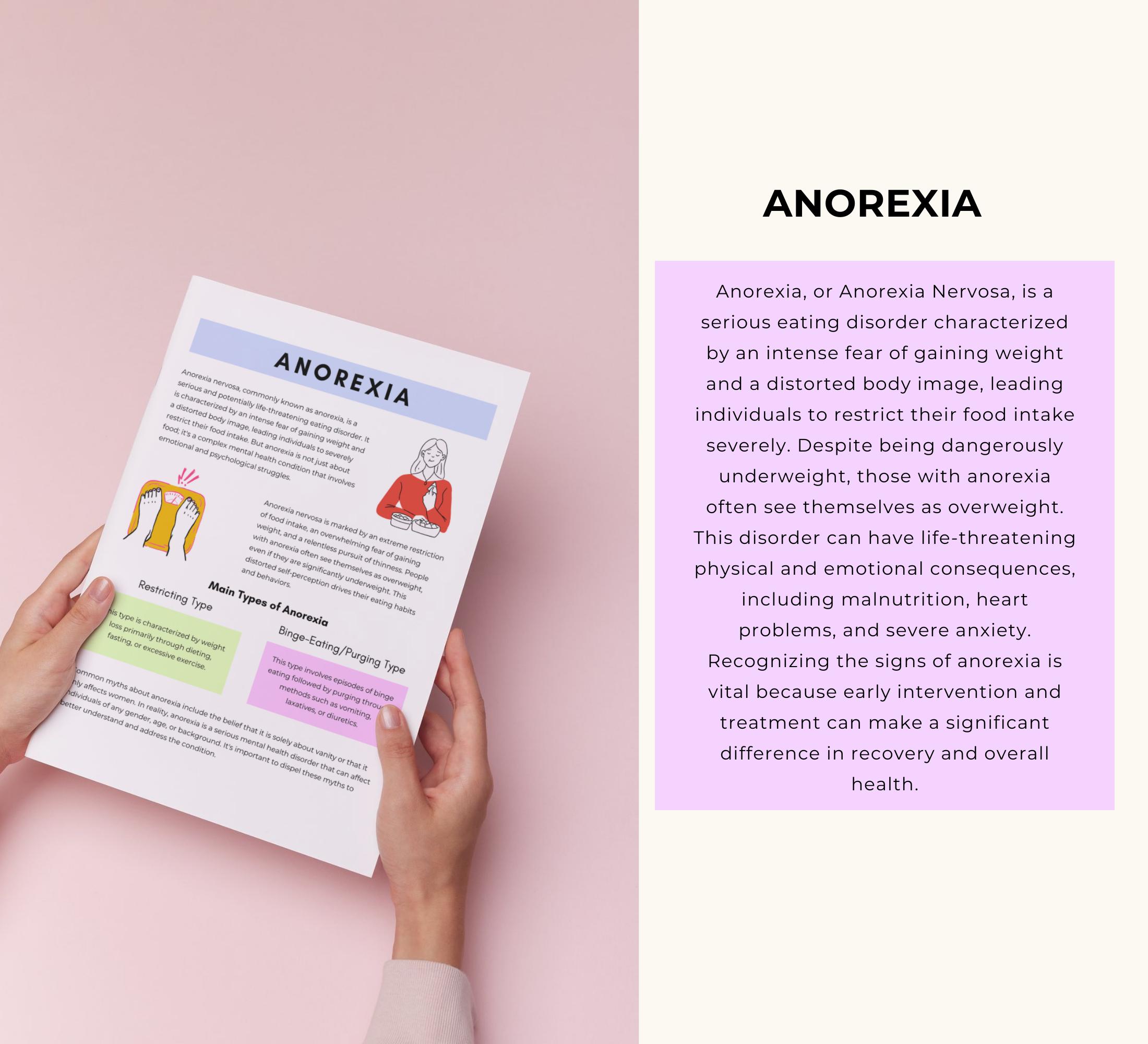 Anorexia Therapy Handouts Worksheets, Eating Disorders Recovery for ...
