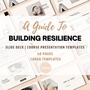 Resilience Slide Deck Template, Building Resilience Presentation Canva ...