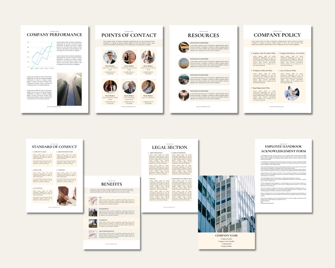 New Hire Welcome Packet, Employee Welcome Package, HR Manual, New ...