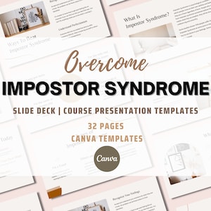 Overcome Impostor Syndrome Course Slide Presentation | Webinar Slide ...