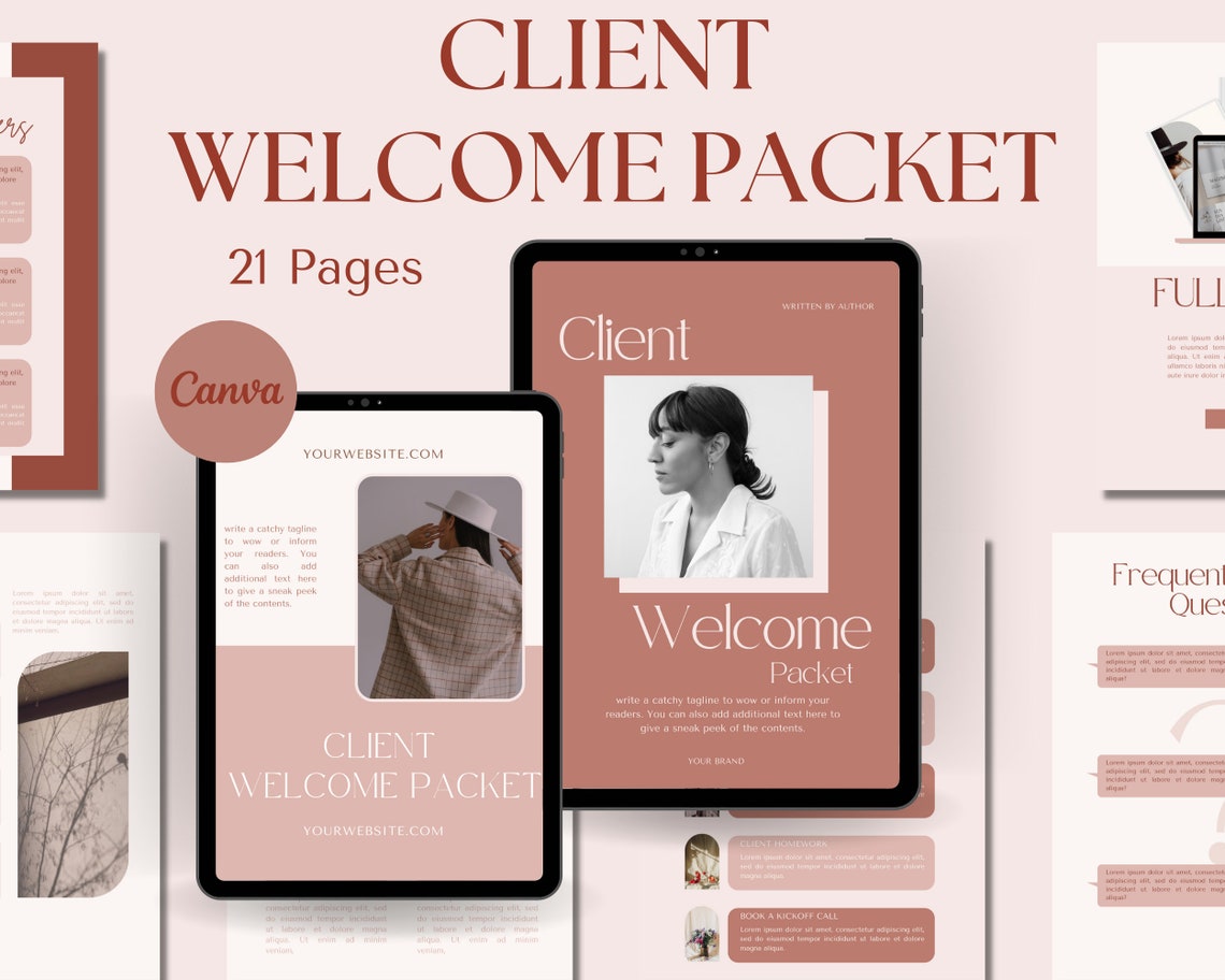 Welcome Packet Template for Client Consultant Virtual - Etsy
