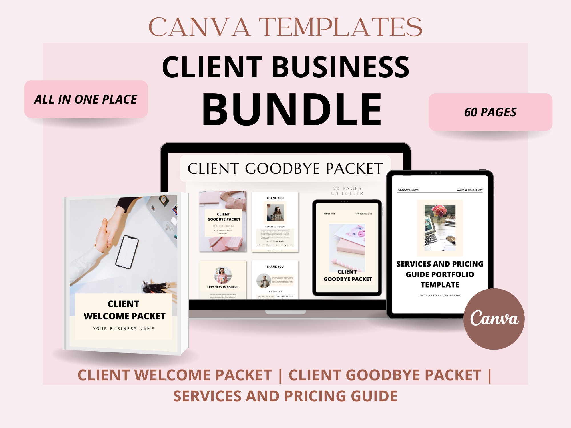 Client Onboarding Template, Client Goodbye Package, Service and Price ...