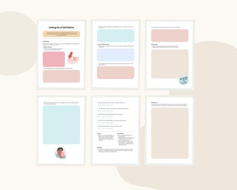 Emotional Abuse Worksheets for Gaslighting and Manipulation in Toxic ...