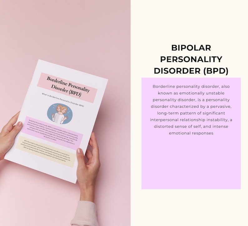 Borderline Personality Disorder DBT Worksheets, BPD Resources, Therapy ...