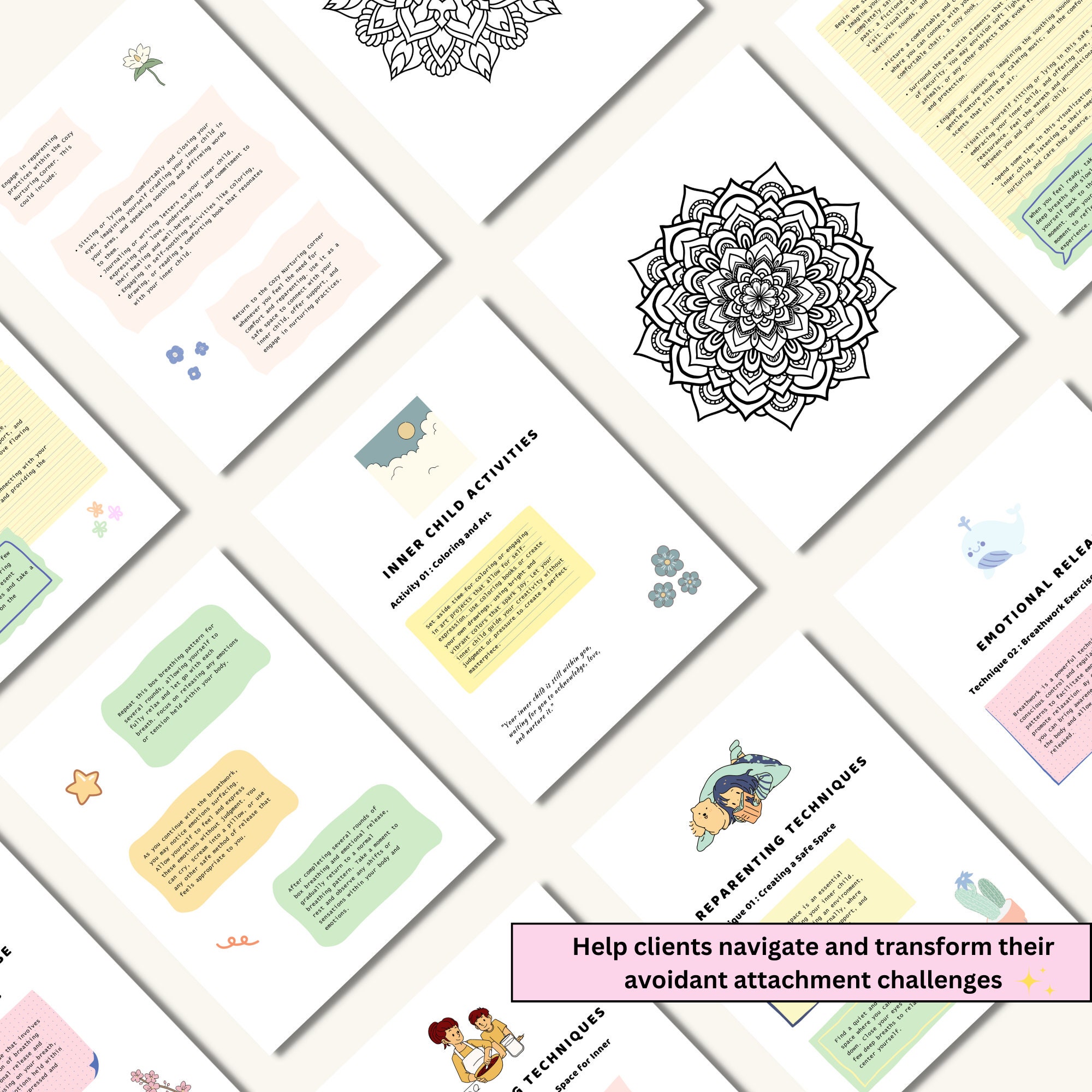 Inner Child Healing Therapy Workbook, Inner Childhood Wounds ...