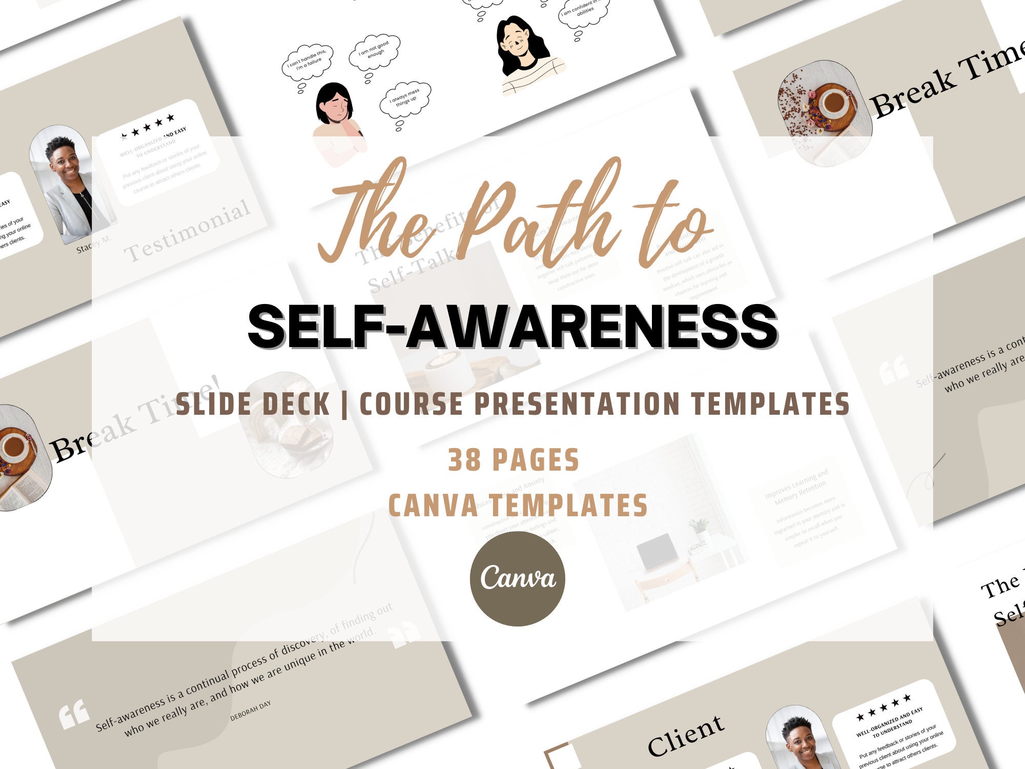 Self Awareness Slide Deck Course, Done for You Online Presentation ...