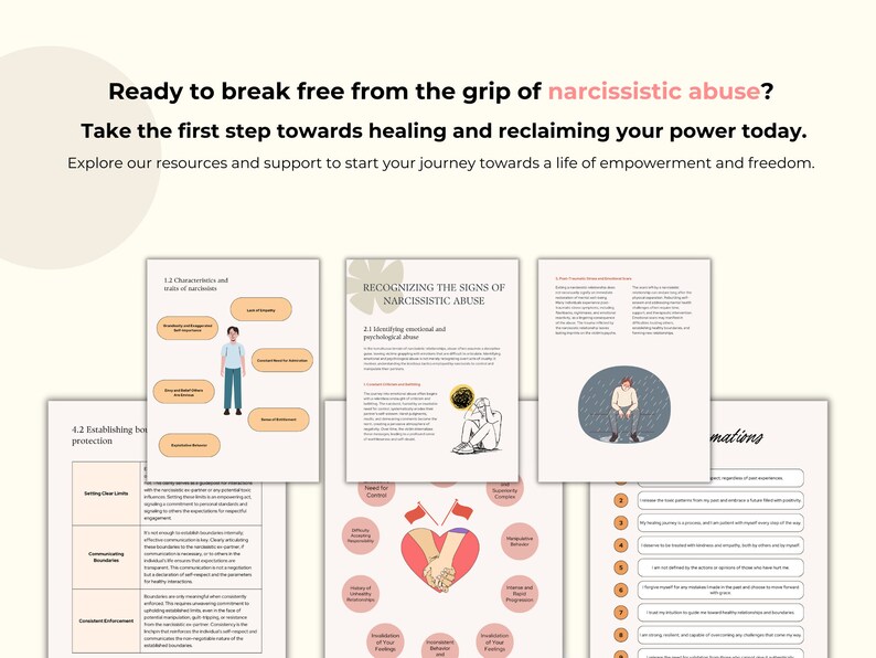 Narcissistic Abuse Recovery in Toxic Relationships Workbook, Gaslighting and Love Bombing, NPD ...
