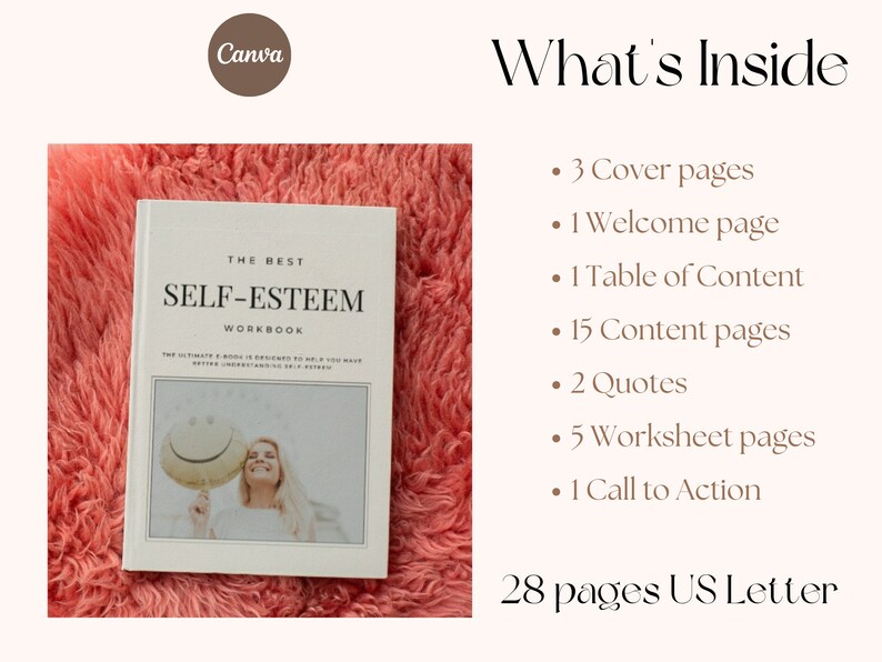 Self Esteem Coach Workbook Life Coaching Tools Brandable - Etsy