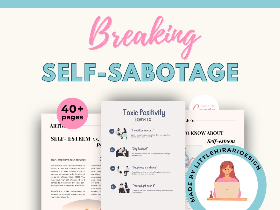 Self Sabotage Workbook Canva Coaching, Done for You Course Self ...