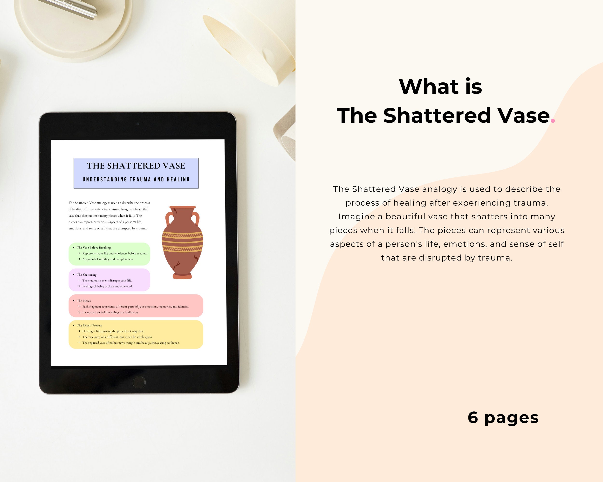 The Shattered Vase: Trauma Healing Therapy for Adults, Steps to Healing ...