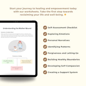 Heal Mother Wound Worksheets, Mother Daughter Relationships, Heal ...