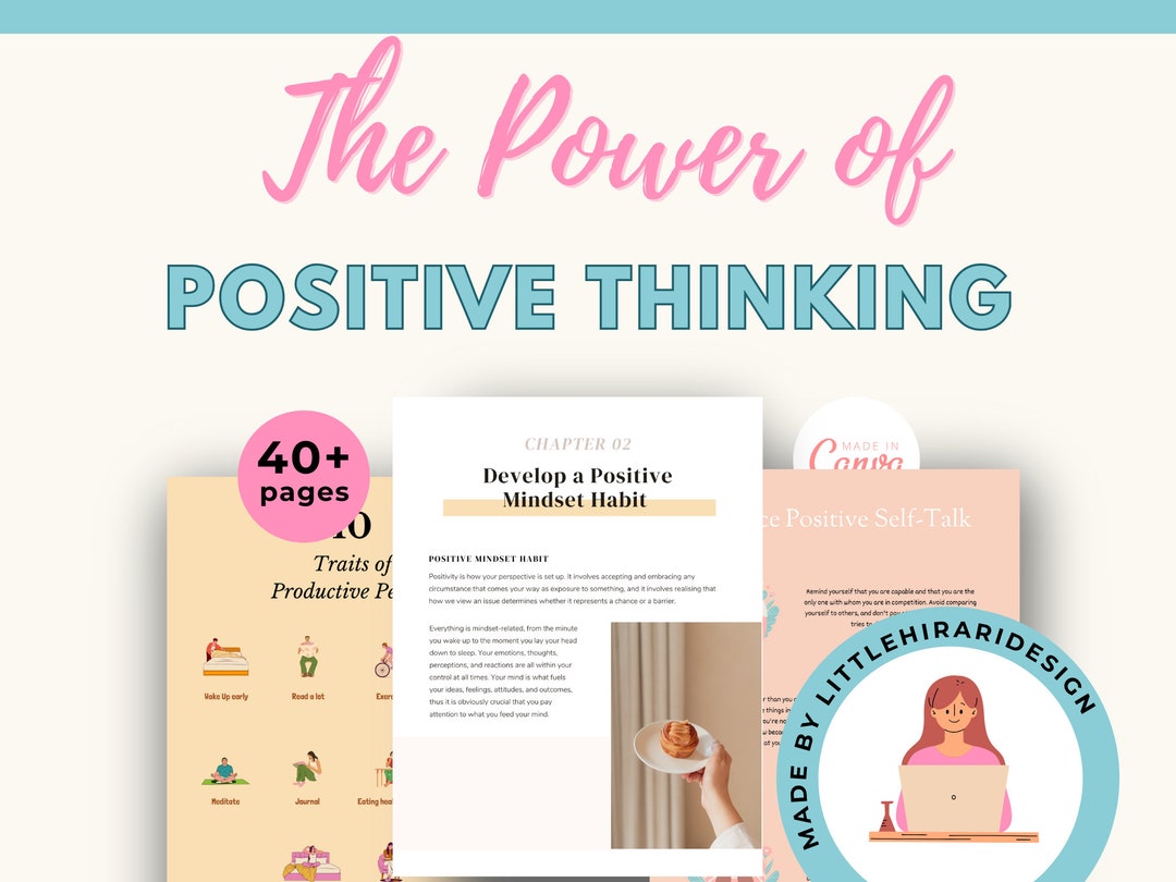 Positive Thinking Coach Workbook, Done for You Positive Thinking ...