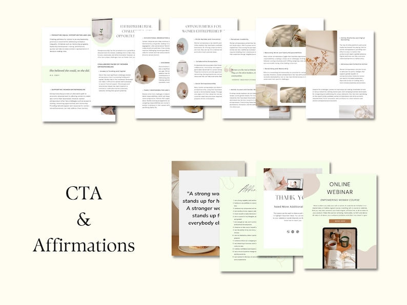 Women Empowerment Canva Workbook, Gender Equality, Done for You ...