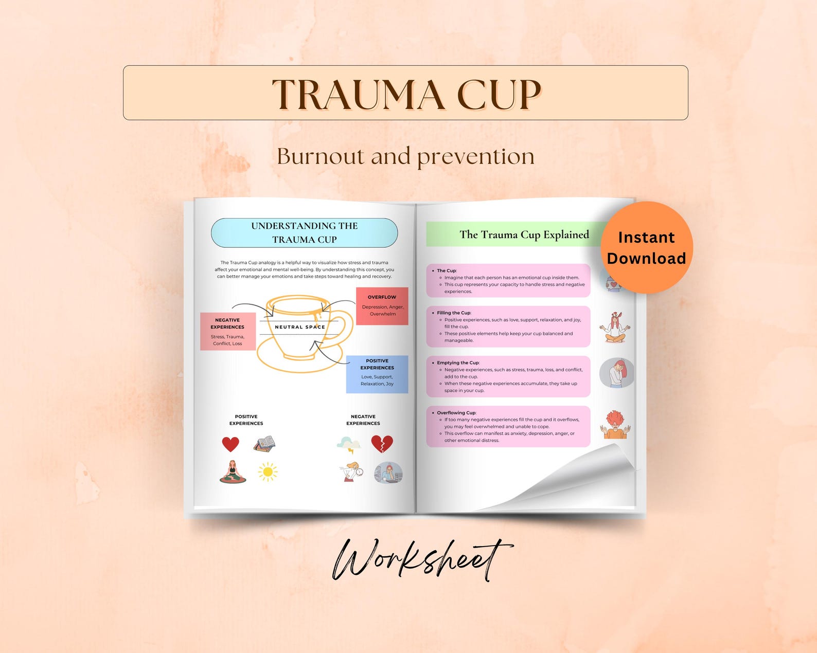 The Trauma Cup Stress Management for Adults, Burnout and Prevention ...