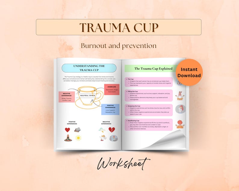 The Trauma Cup Stress Management for Adults, Burnout and Prevention ...