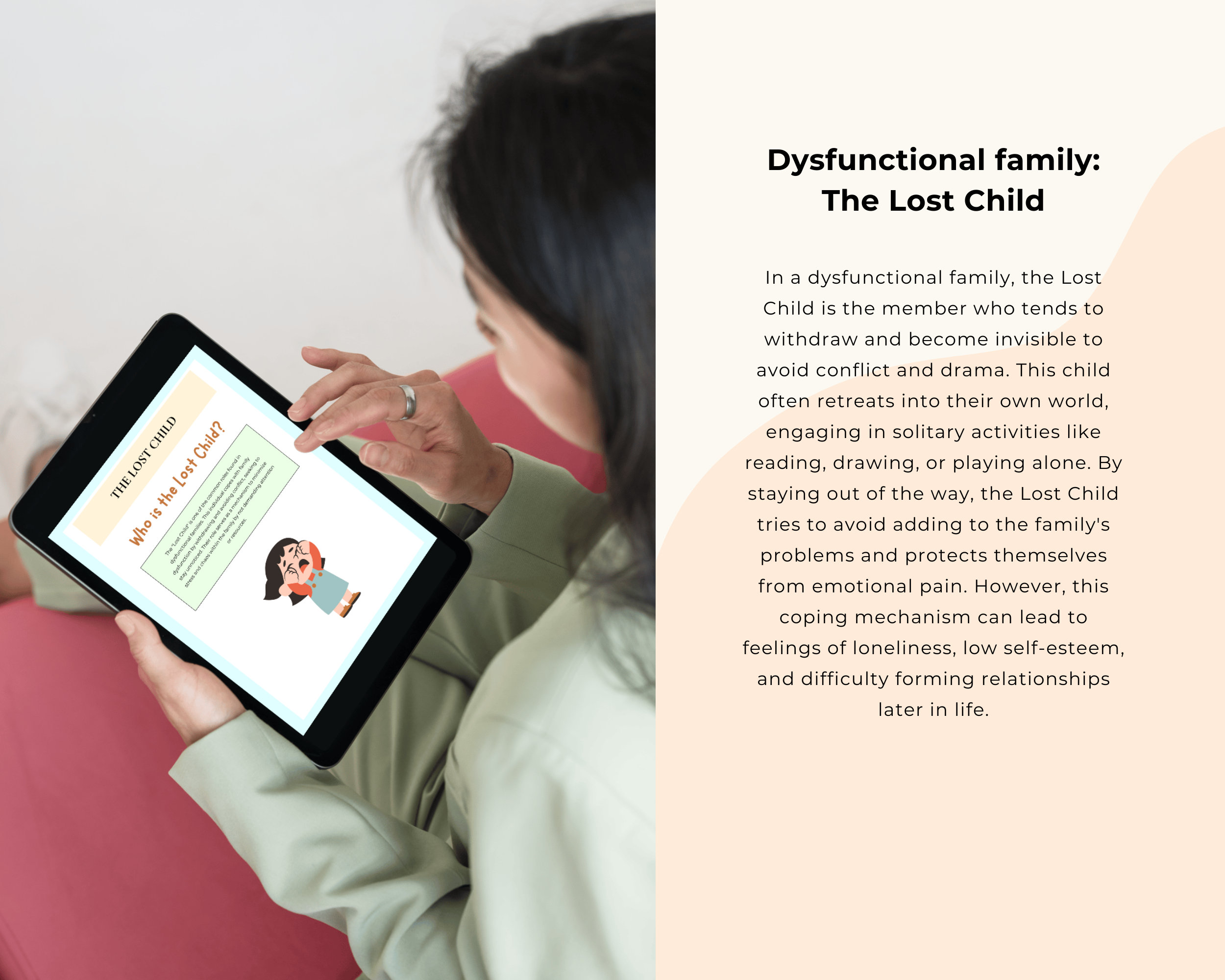 Roles in Dysfunctional Family Worksheets, the Lost Child, Internal ...