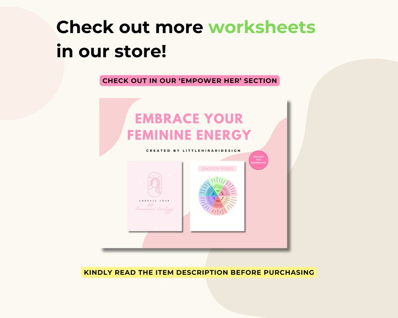 Embrace Feminine Energy Workbook, Done for You Woman Canva Ebook ...