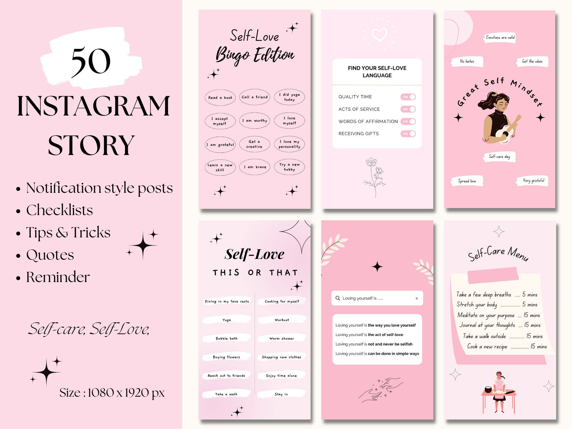 Self-love Instagram Post Canva Templates, Self-care Instagram Post ...