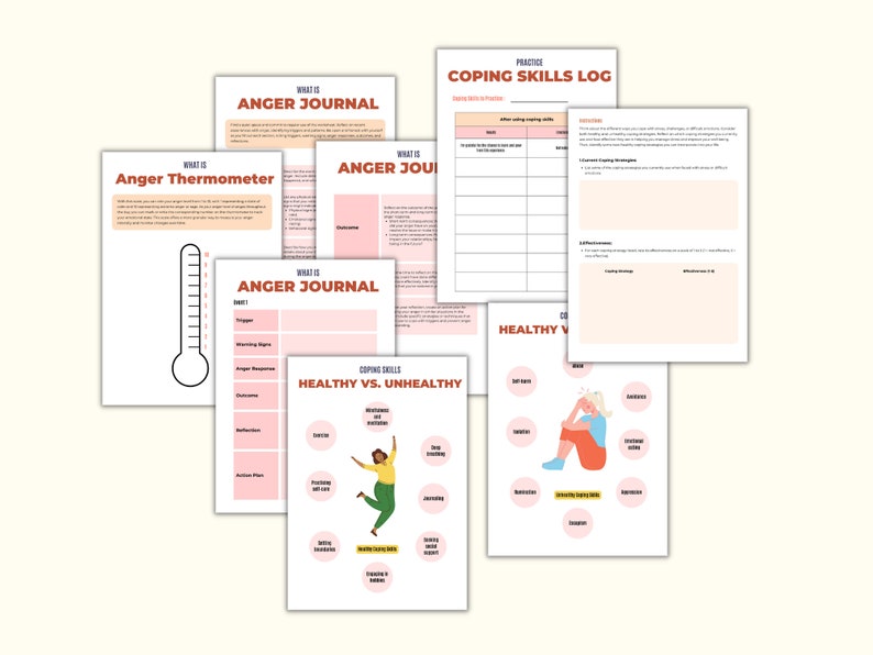 Anger Management Worksheets for Adults Coping Skills Fight or Flight ...